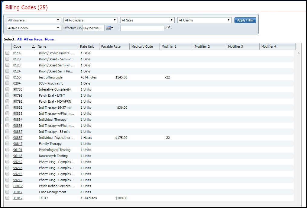 Billing Codes billing-codes
